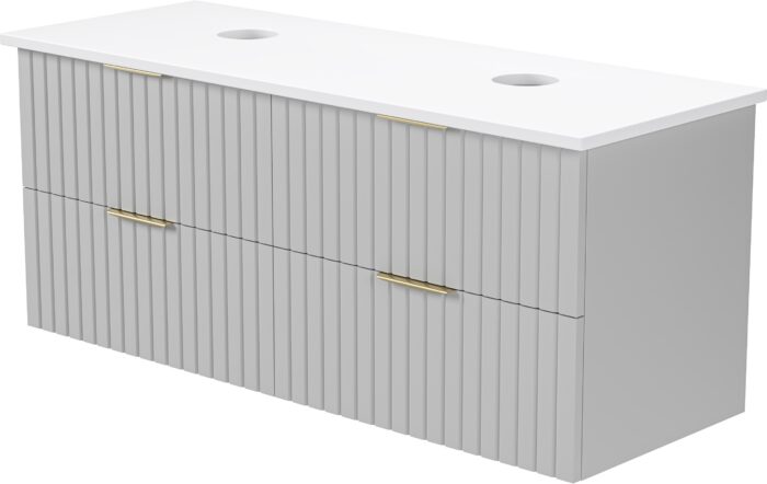 Matrix V-Groove 1200mm Wall Hung Vanity Double Bowl – Tranquil Retreat ...