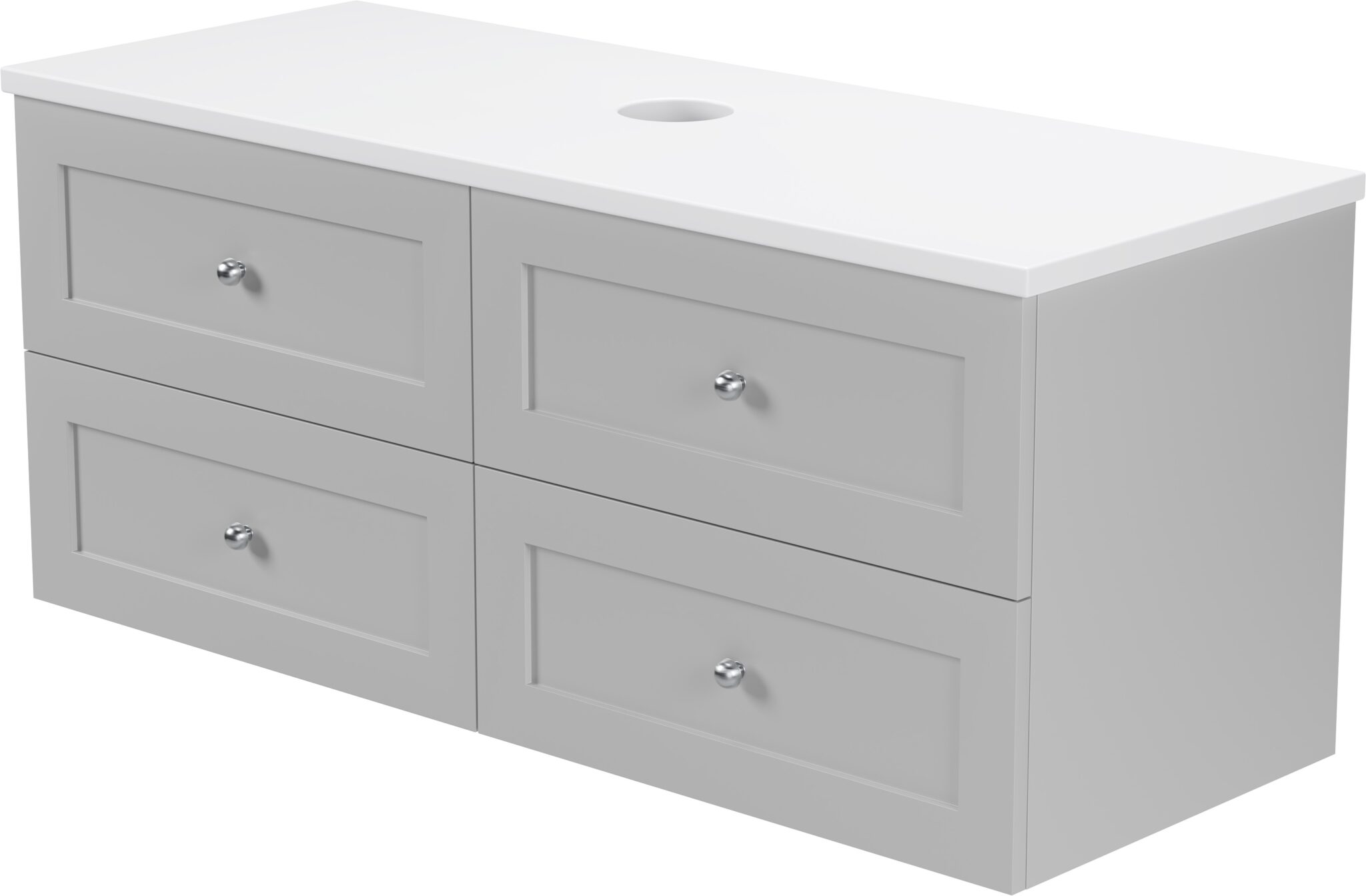 Heritage Shaker 1200mm Wall Hung Vanity Single Bowl – Tranquil Retreat | LINSOL