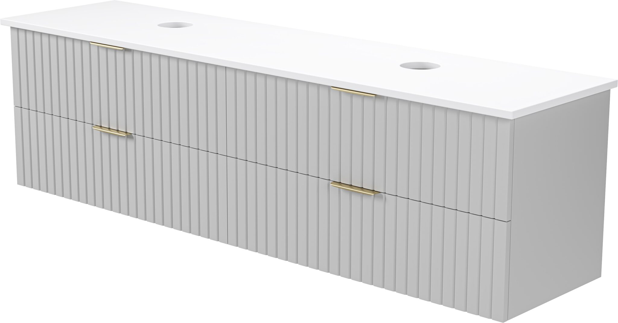 Matrix V-Groove 1800mm Wall Hung Vanity Double Bowl – Tranquil Retreat ...
