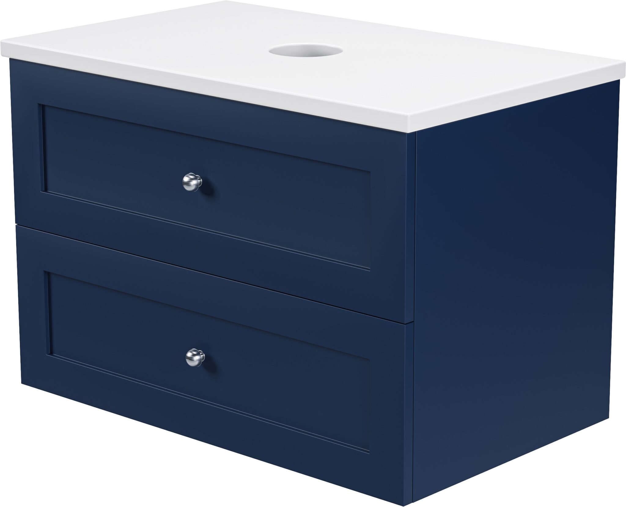 Heritage Shaker 750mm Wall Hung Vanity – French Navy | LINSOL
