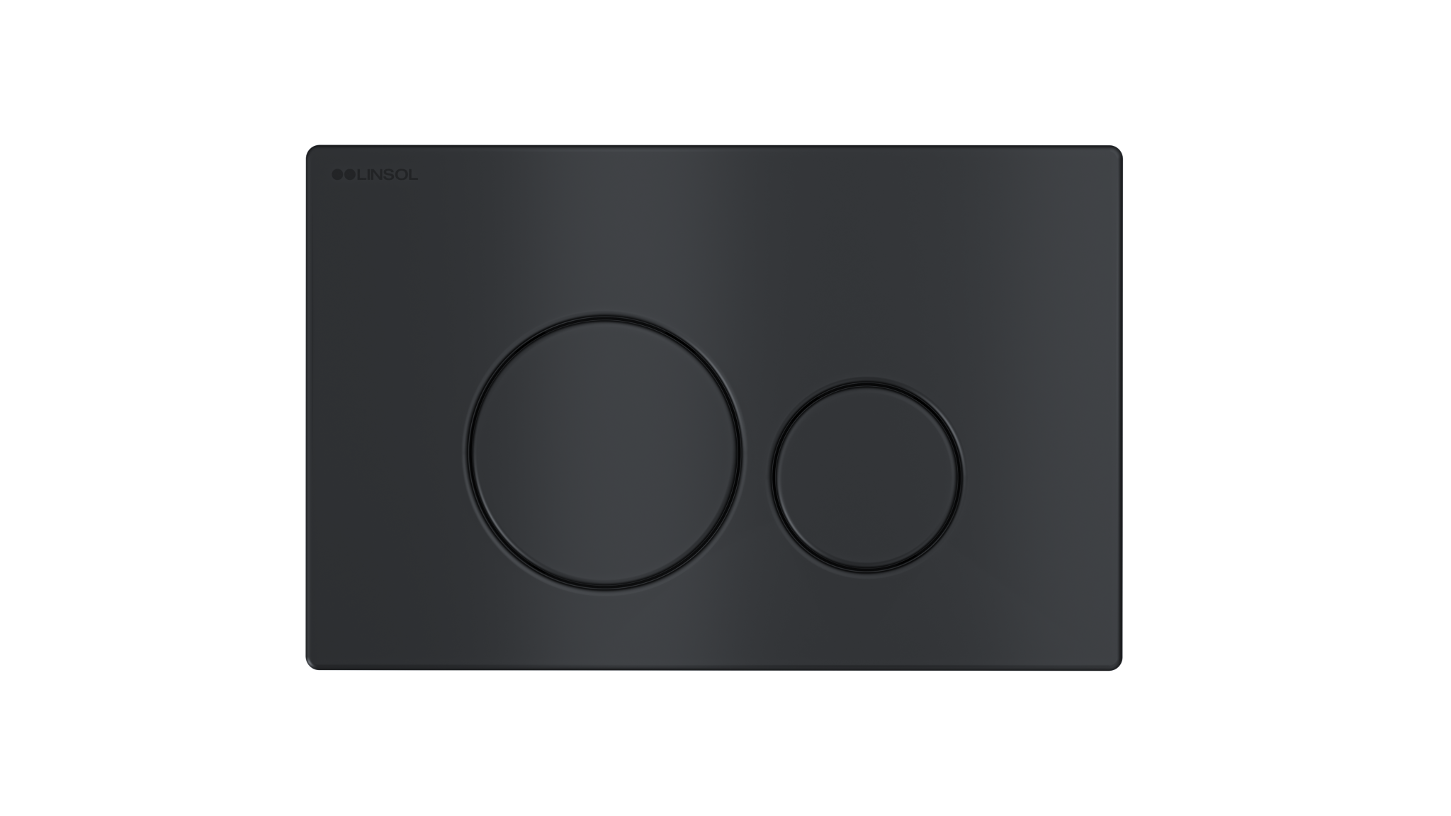 Anchor Stainless Steel Flush Plate – Matte Black | LINSOL