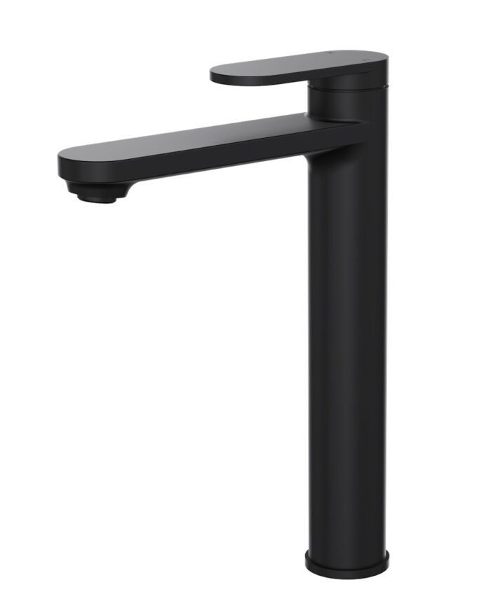 Capo Tall Basin Mixer – Matte Black | LINSOL