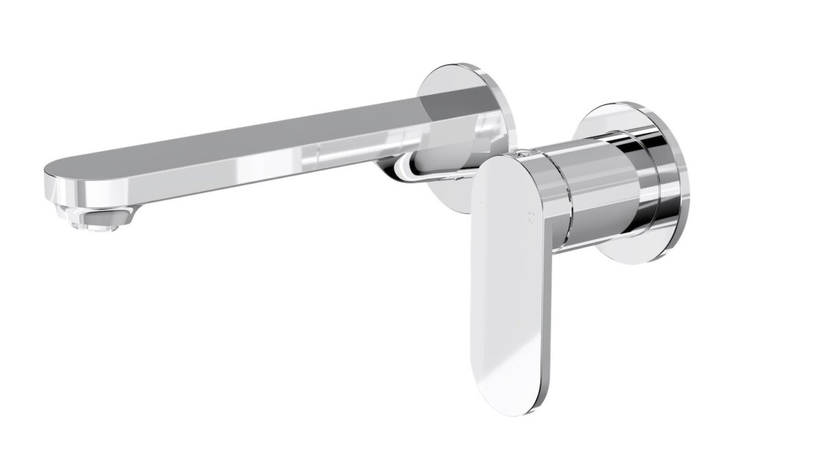 Capo 2-Plate Wall Basin or Bath Mixer – Chrome | LINSOL