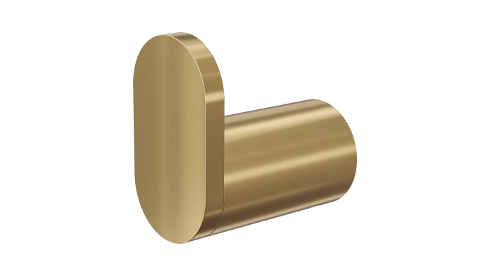 Circle Single Robe Hook – Brushed Brass | LINSOL