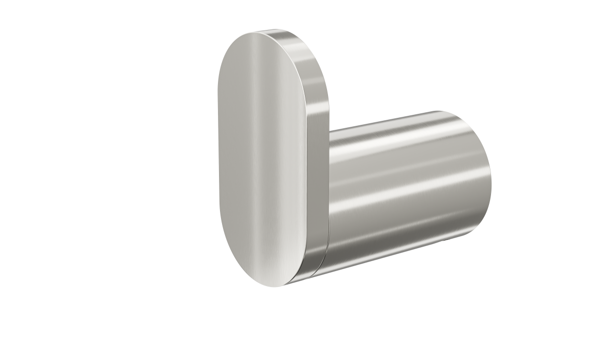 Circle Single Robe Hook – Brushed Nickel | LINSOL