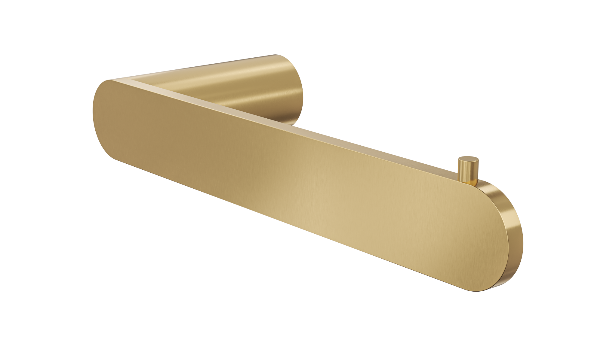 Circle Toilet Roll Holder – Brushed Brass | LINSOL