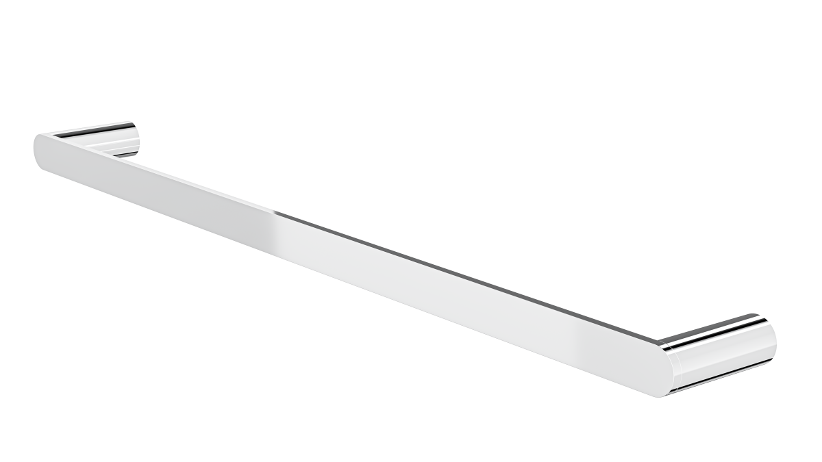Circle 600mm Single Towel Rail – Chrome | LINSOL