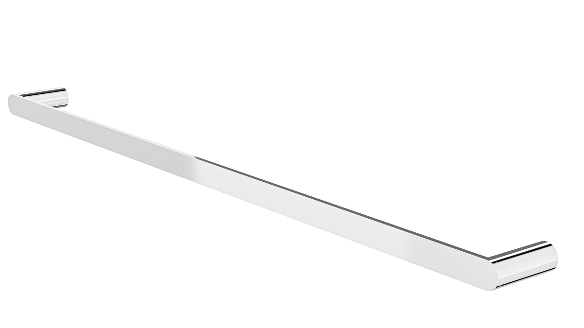 Circle 800mm Single Towel Rail – Chrome | LINSOL