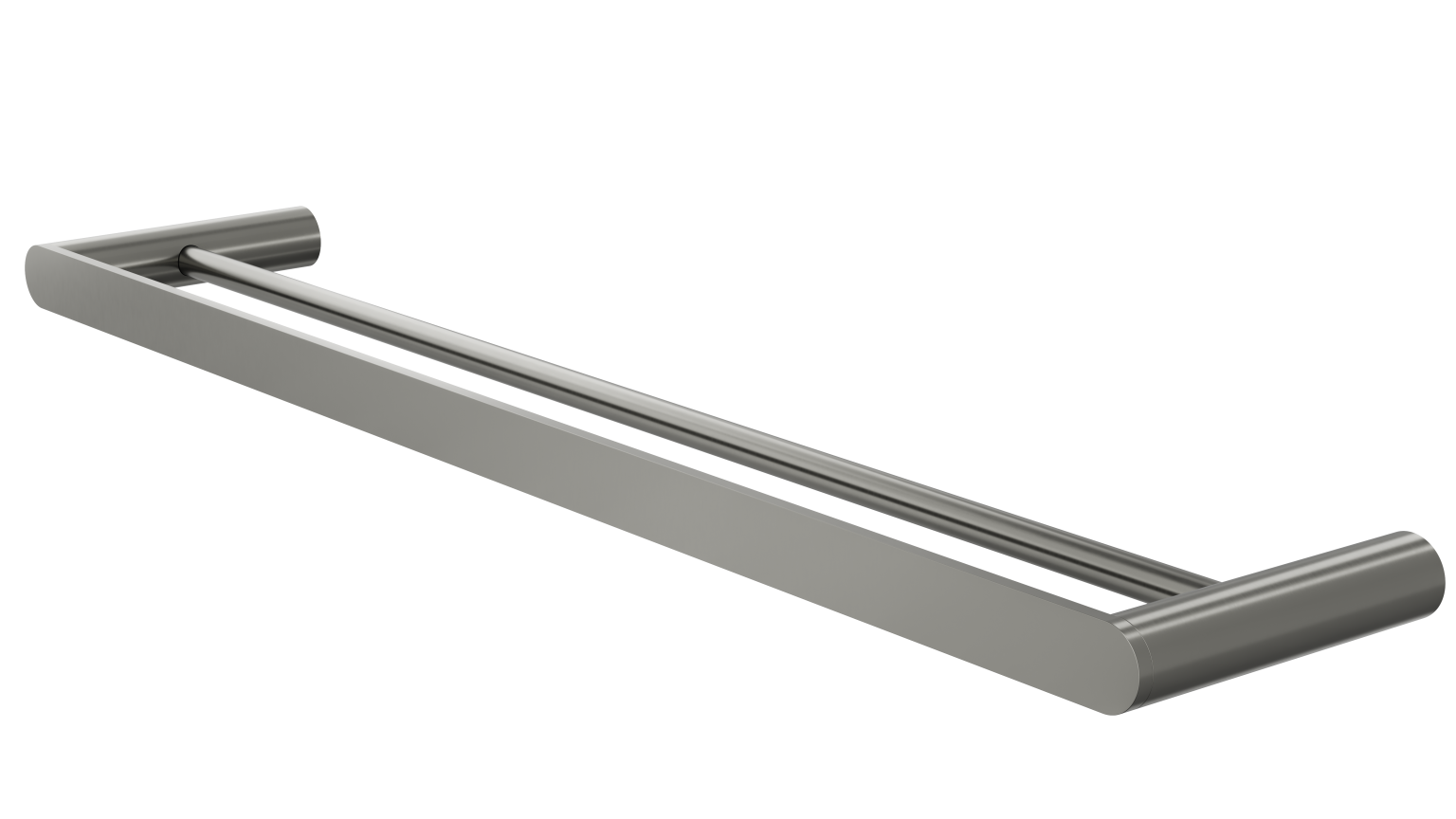 Circle 600mm Double Towel Rail – Gunmetal | LINSOL