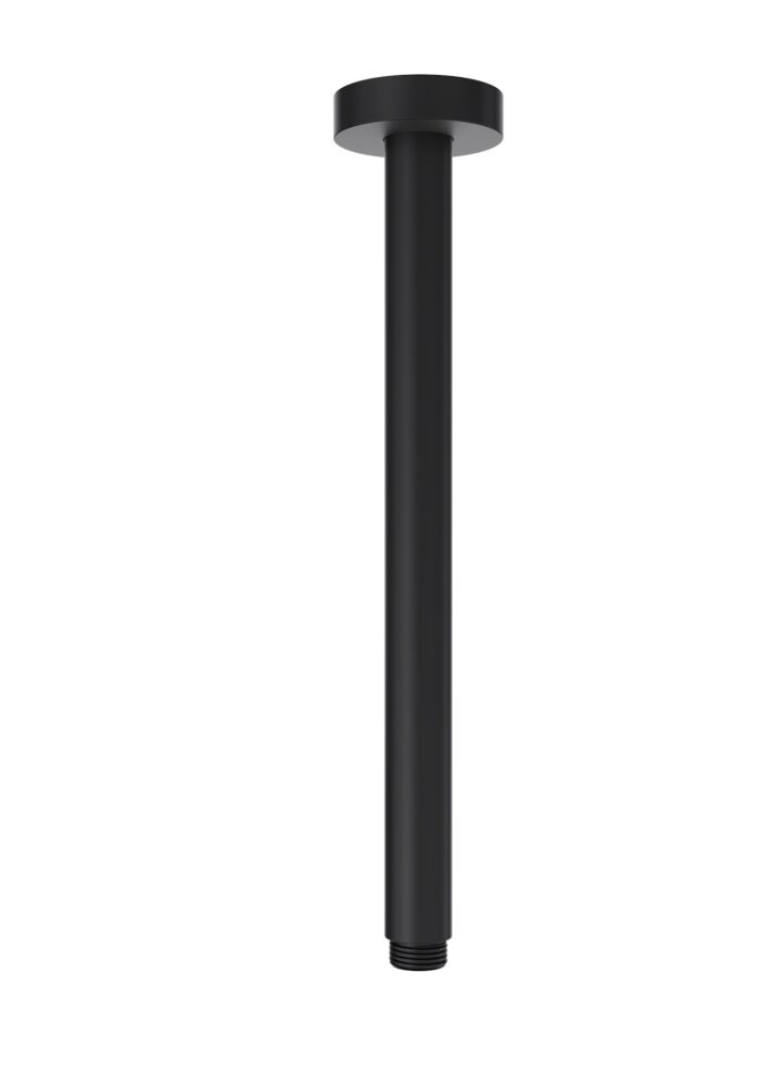 Corsica 300mm Round Ceiling Arm – Matte Black | LINSOL