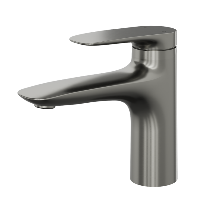 Curva Basin Mixer – Gunmetal | LINSOL