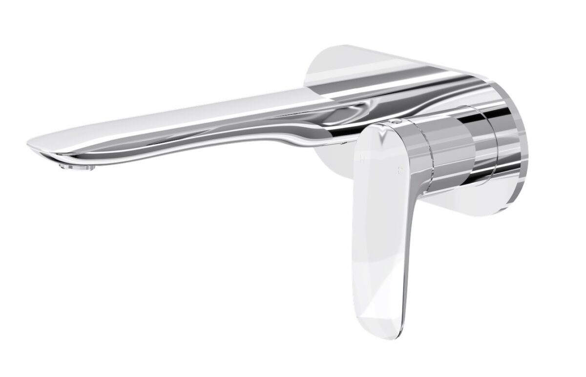 Curva 1-Plate Wall Basin or Bath Mixer – Chrome | LINSOL