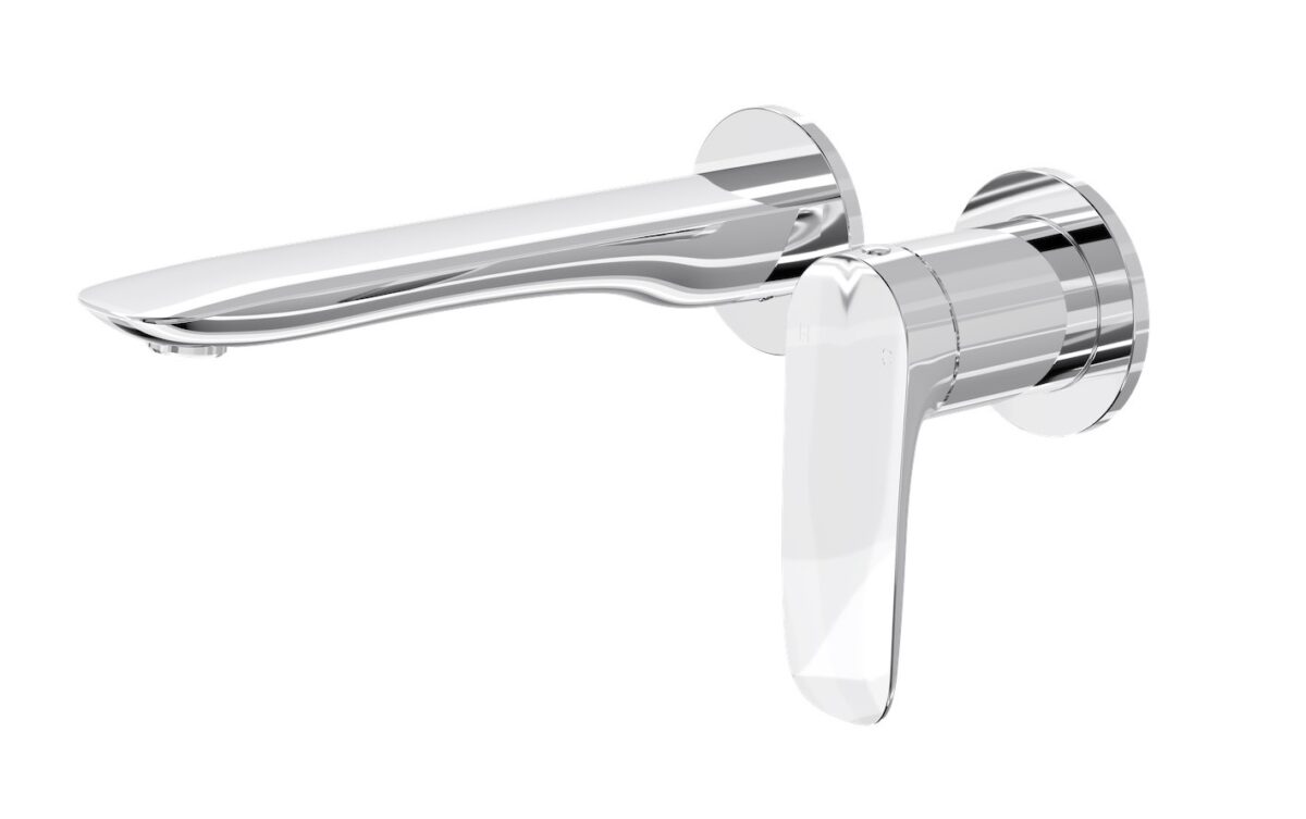 Curva 2-Plate Wall Basin Or Bath Mixer Trim Kit – Chrome | LINSOL