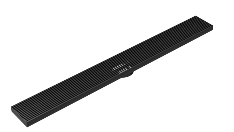Ezyflow 1000mm Heelguard Linear Waste DN89 – Matte Black | LINSOL