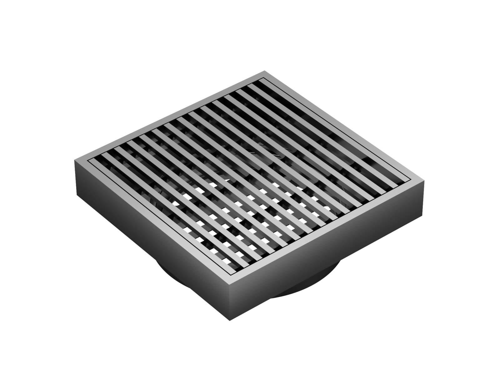 Ezyflow 110mm Heelguard Square Waste DN89 – Gunmetal | LINSOL