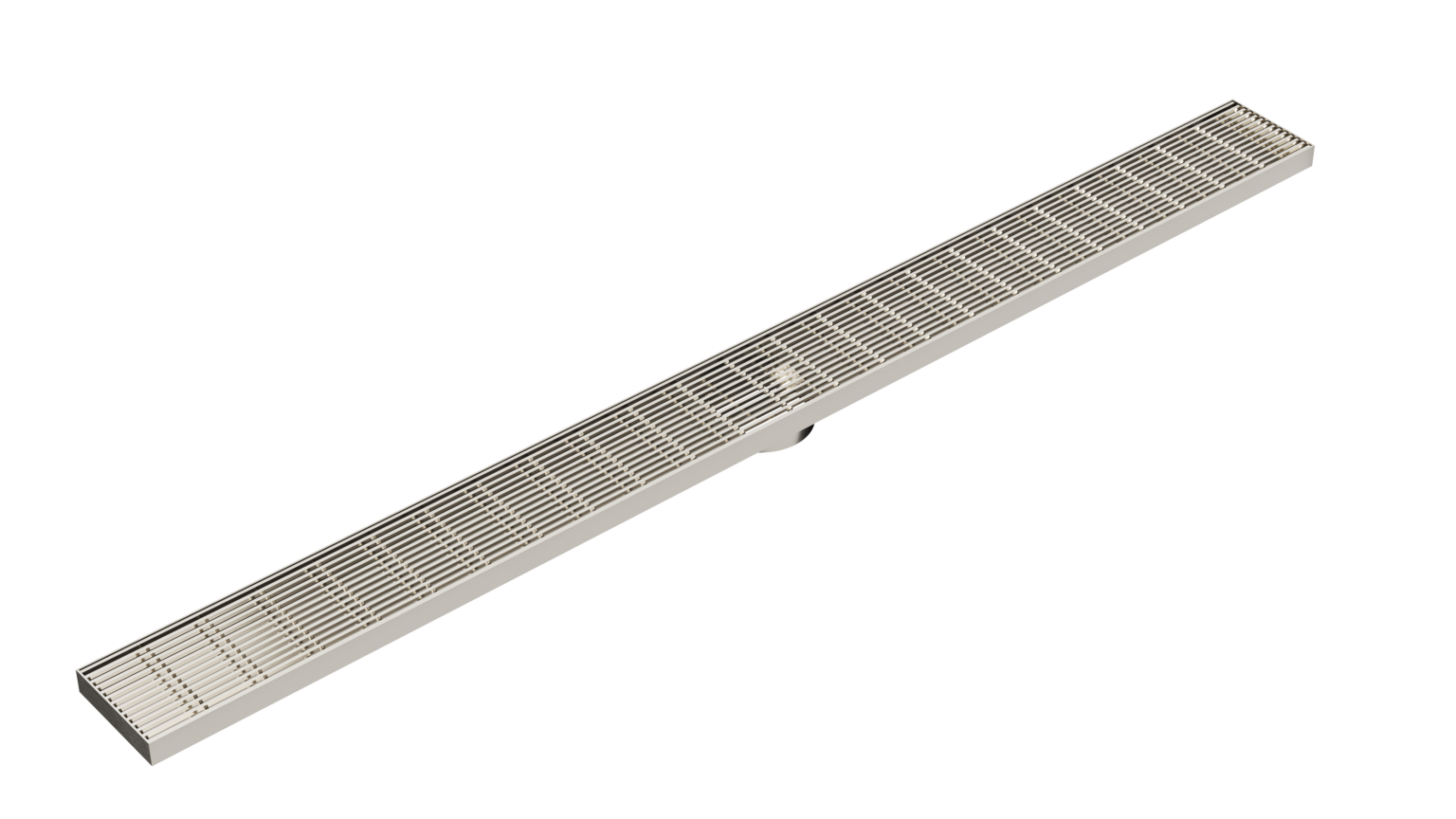 Ezyflow 1200mm Heelguard Linear Waste DN44 – Brushed Nickel | LINSOL