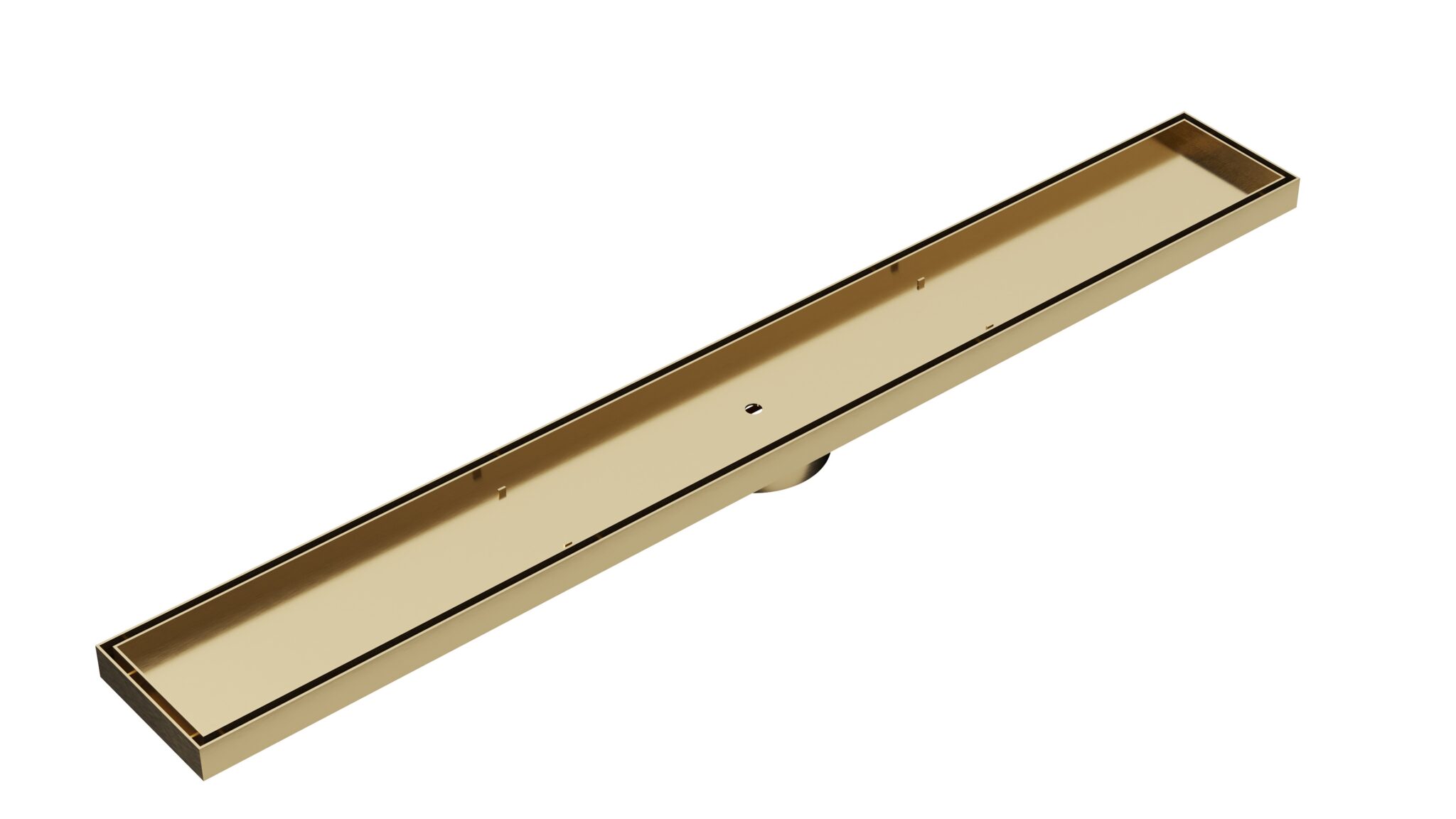 Ezyflow 800mm Tile Insert Linear Waste DN64 – Brushed Brass | LINSOL