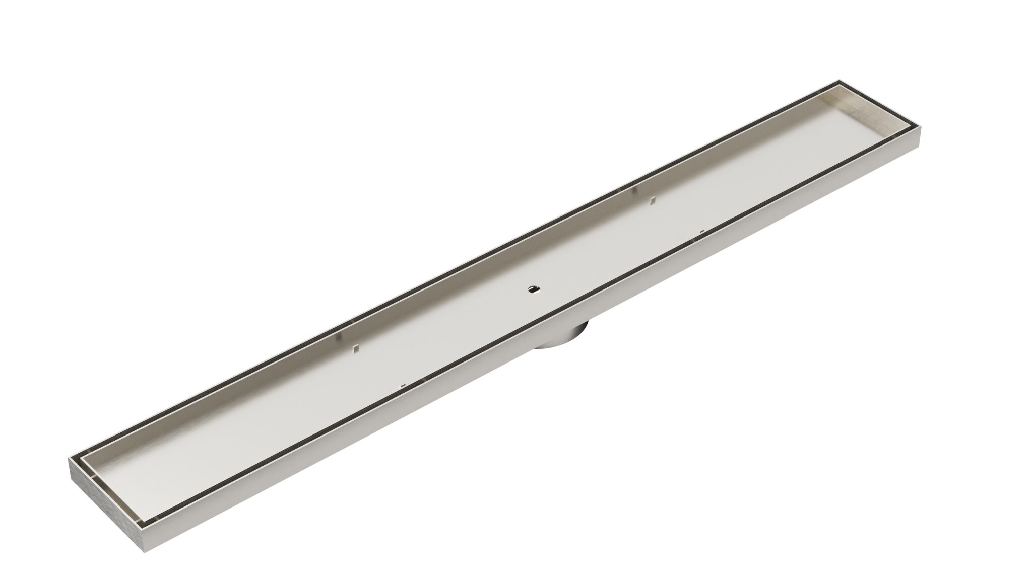 Ezyflow 800mm Tile Insert Linear Waste DN64 – Brushed Nickel | LINSOL
