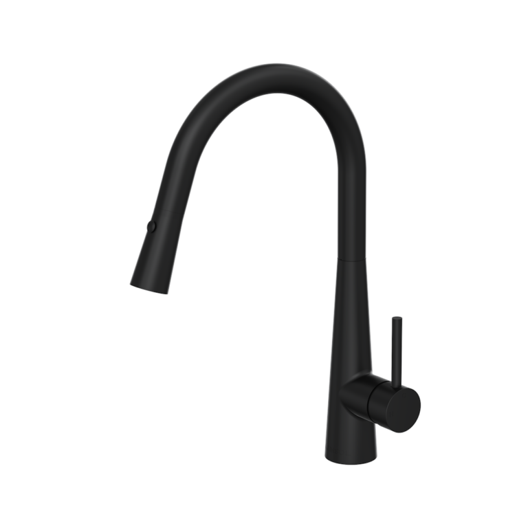 Kashi Pull Out Sink Mixer – Matte Black | LINSOL