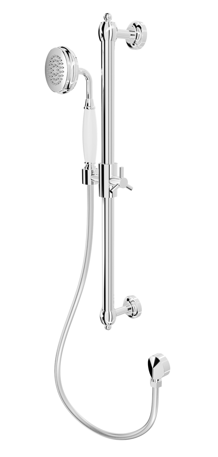 Klassique Sliding Shower Rail – Chrome | LINSOL