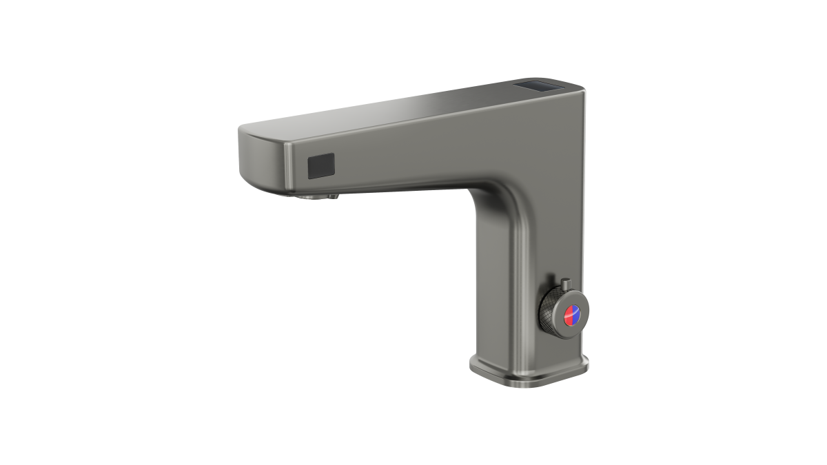 Sensomax Trio Wave Sensor Basin Mixer – Gunmetal | LINSOL