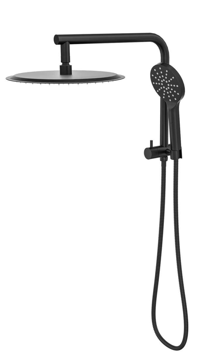 Souljet Short Shower Combination with 300mm Head – Matte Black | LINSOL