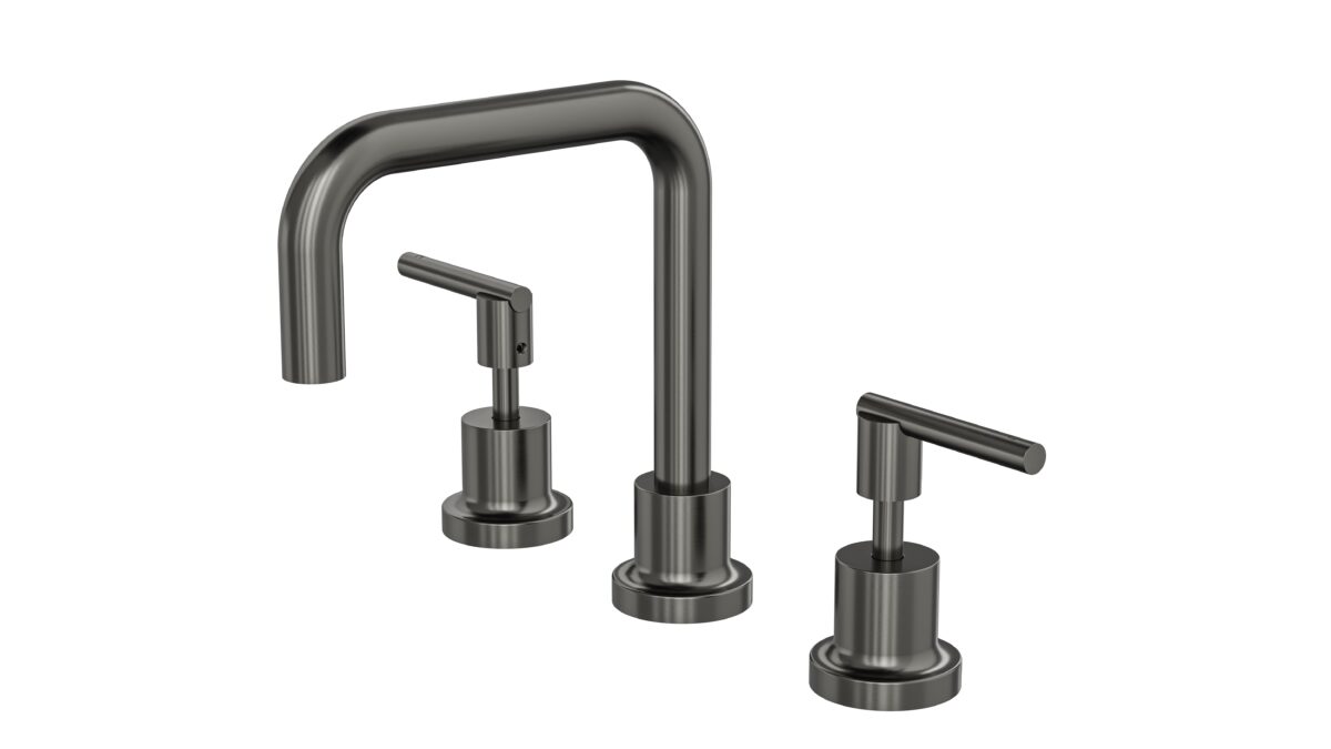 Tre Lever Handle Basin Set – Gunmetal | LINSOL