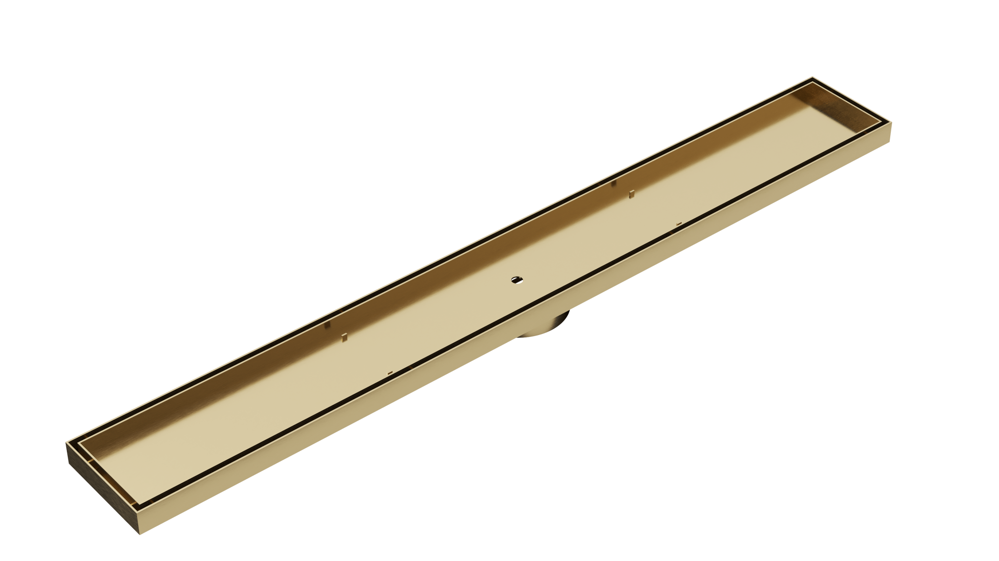 Ezyflow 800mm Tile Insert Linear Waste DN89 – Brushed Brass | LINSOL
